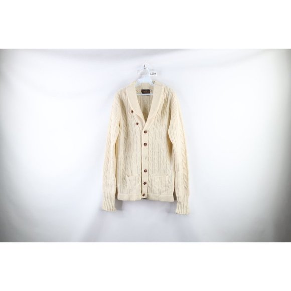 Vintage | Sweaters | Vintage 6s Streetwear Xlt Worsted Wool Cable Knit ...